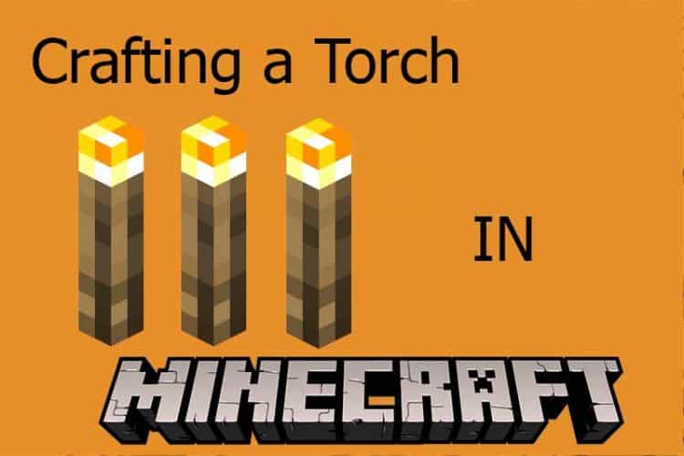 How to Craft a Torch in MINECRAFT? ~ Life Falcon